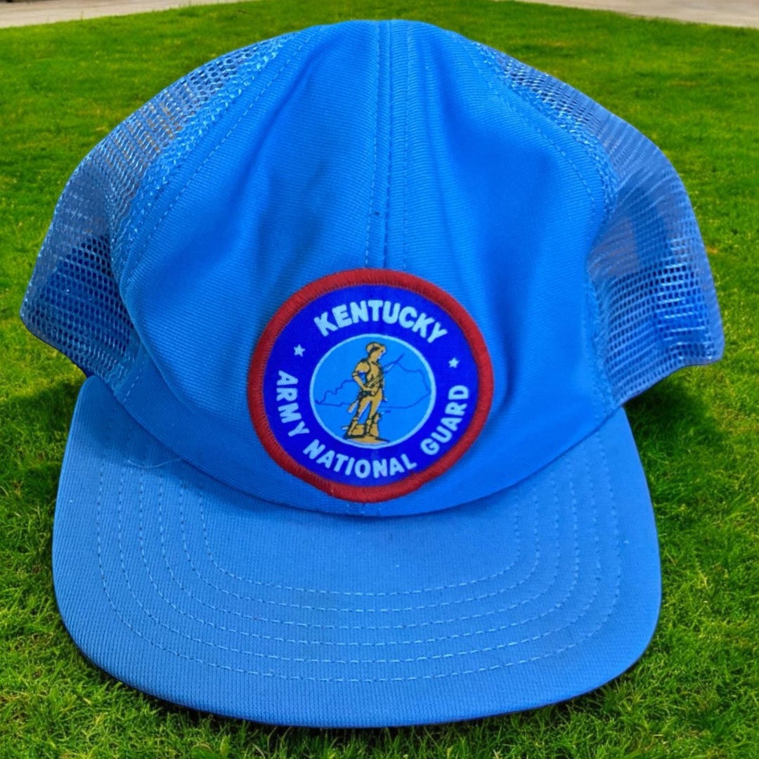 Vintage Kentucky Air National Guard Snapback Cap Hat USA Blue - Etsy