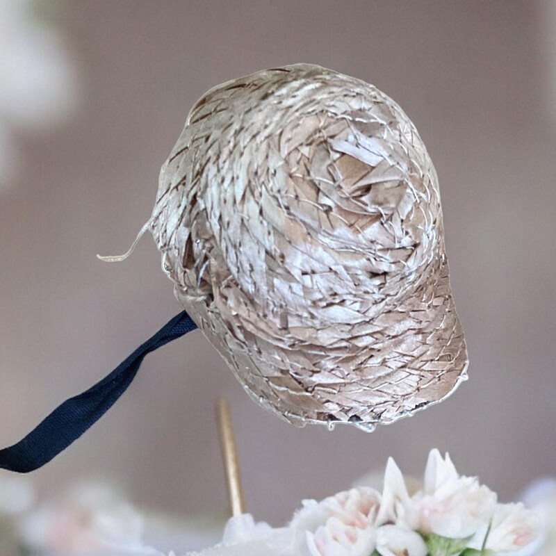 Straw Bonnet - Etsy