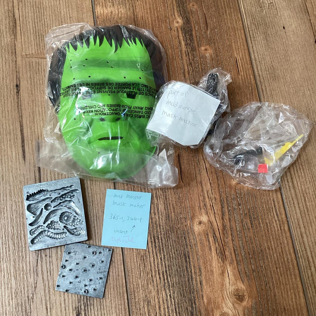 Lot 1990s Toymax Mad Monster Mask Maker Set With Molds Mattel - Etsy