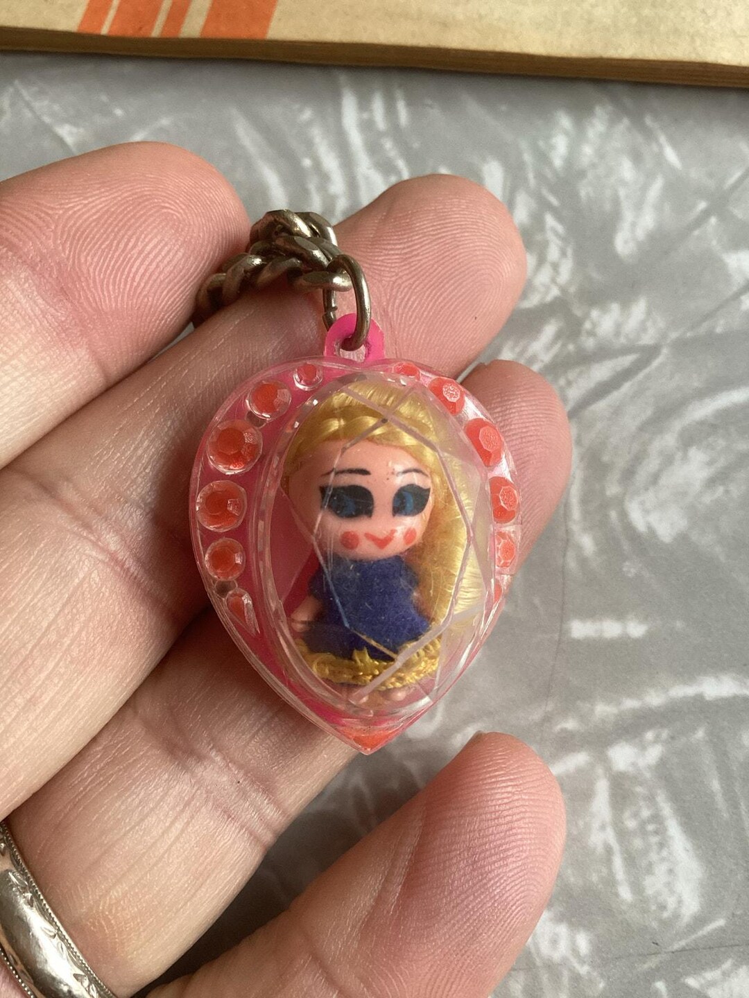 1967 Rare Liddle Kiddles Doll in Heart Shaped Locket Charn Little Doll ...
