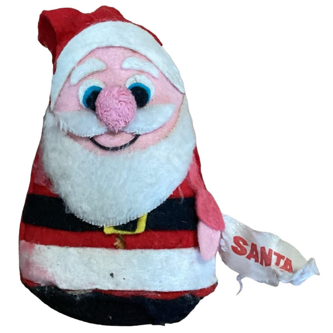 Vintage Christmas Santa Claus Plush Figurine 1974 Tagged Russ Berrie - Etsy