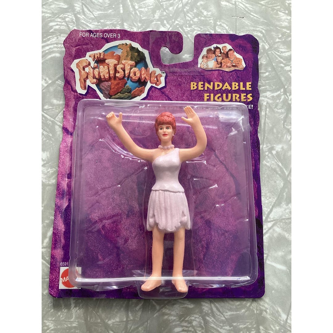 The Flintstones Wilma Bendable Figure Arco Toys 65912 Vintage Mattel ...