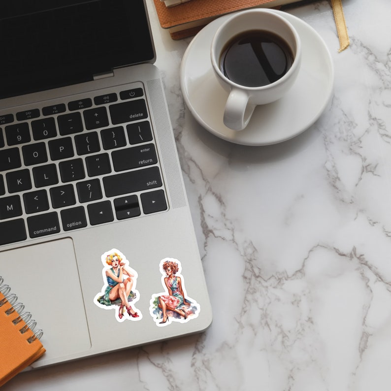 Pin-up Girl Vinyl Sticker Set the Perfect Addition to Your Retro ...