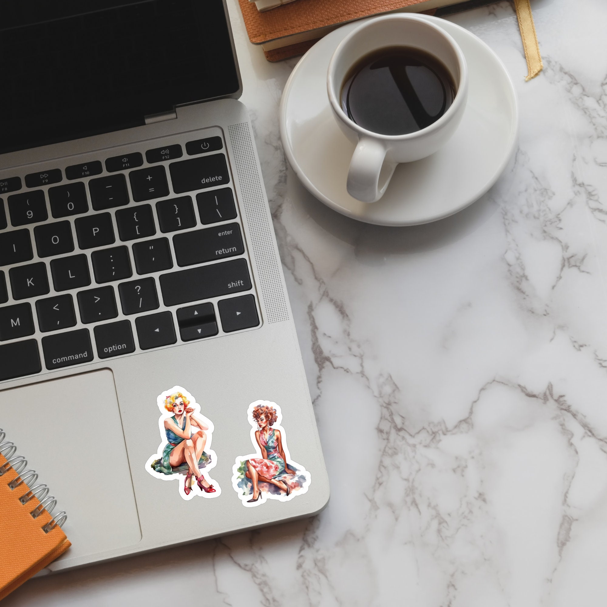 Pin-up Girl Vinyl Sticker Set the Perfect Addition to Your Retro ...