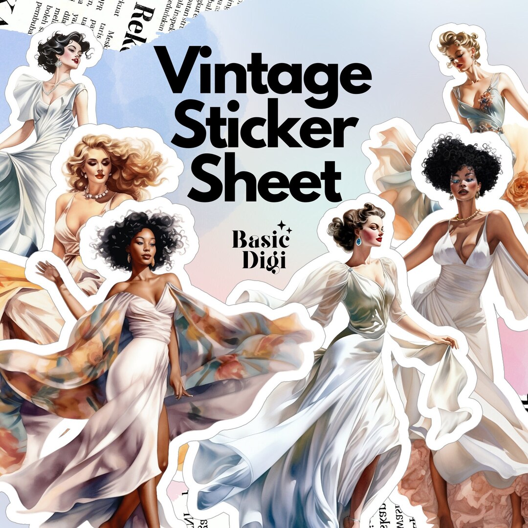 Classic Pin up Girl Vinyl Stickers Perfect Retro Sticker - Etsy