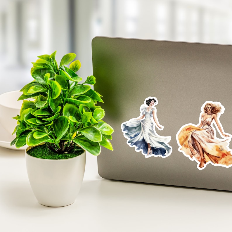 Classic Pin up Girl Vinyl Stickers Perfect Retro Sticker Sheet for ...