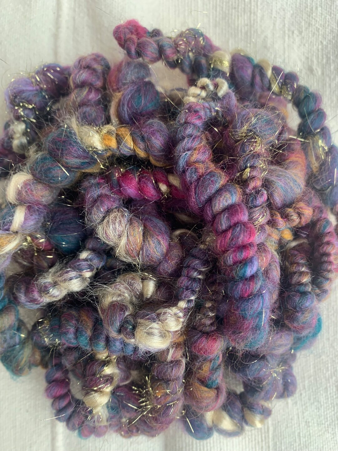Handspun Coiled Art Yarn - Etsy