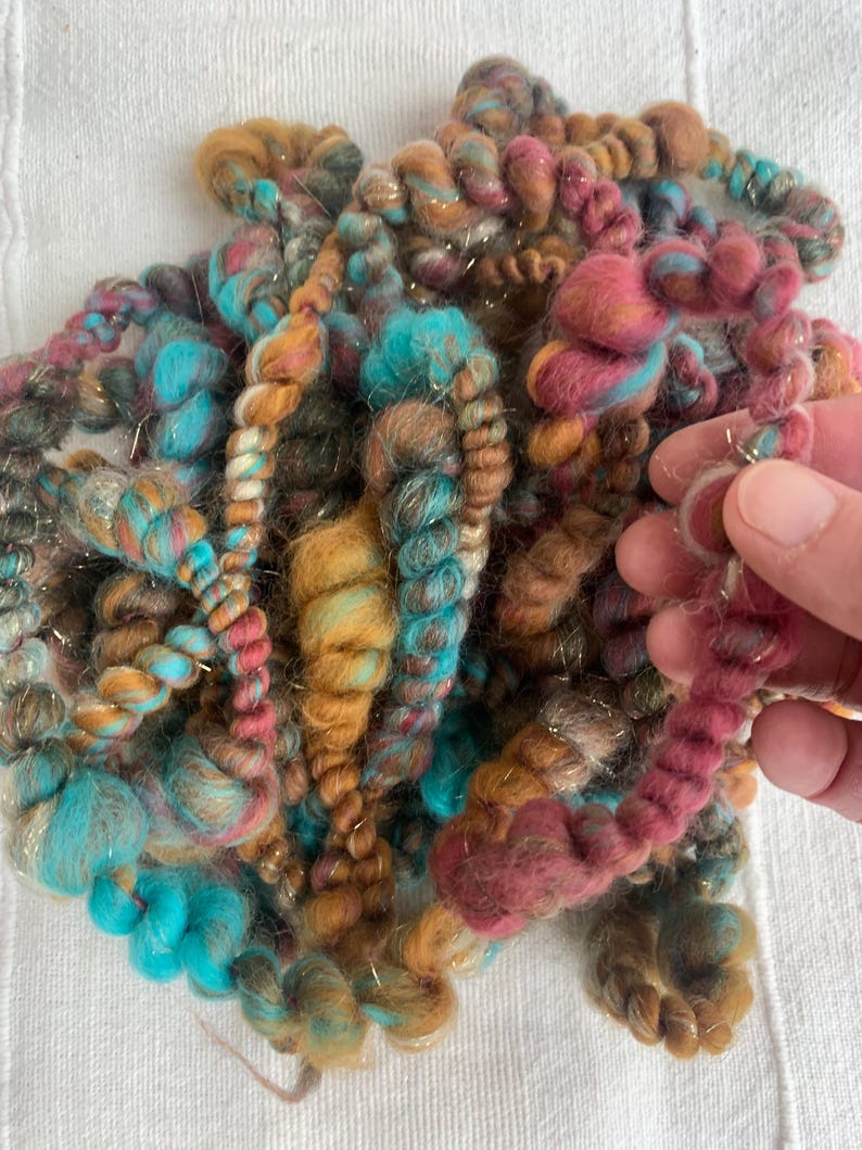 Handspun Coiled Art Yarn - Etsy