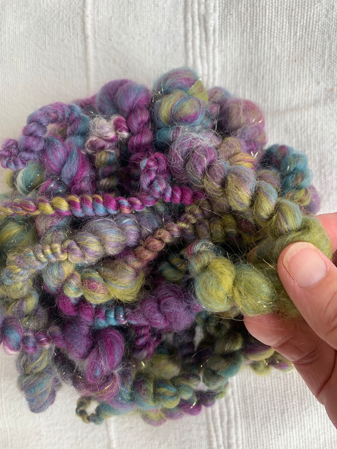 Handspun Coiled Art Yarn - Etsy