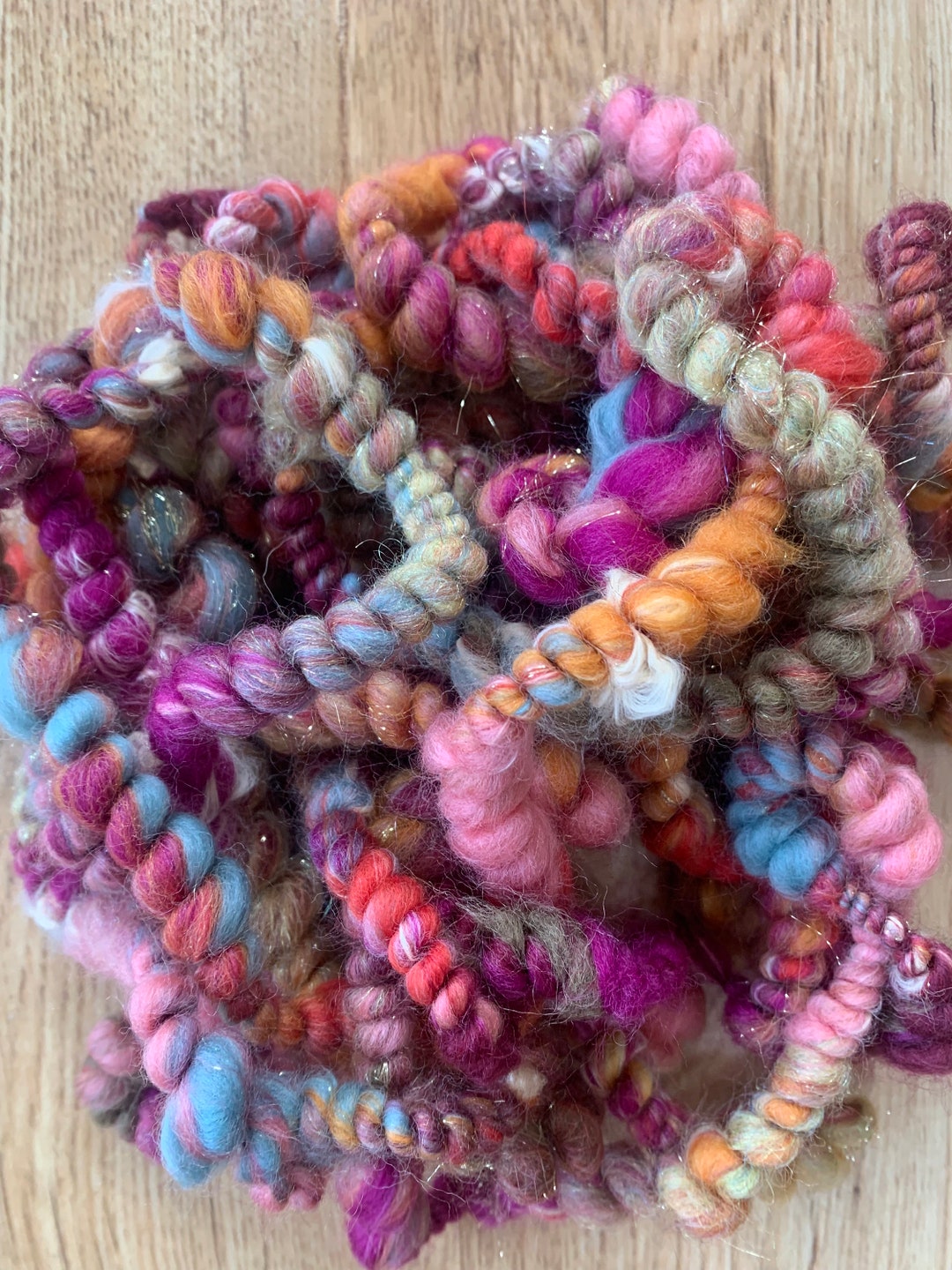 Handspun Coiled Art Yarn - Etsy
