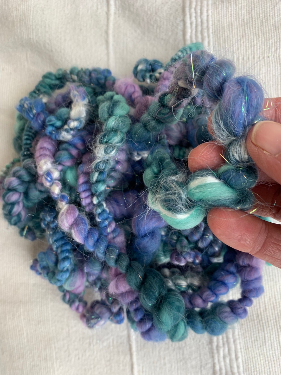 Handspun Coiled Art Yarn - Etsy