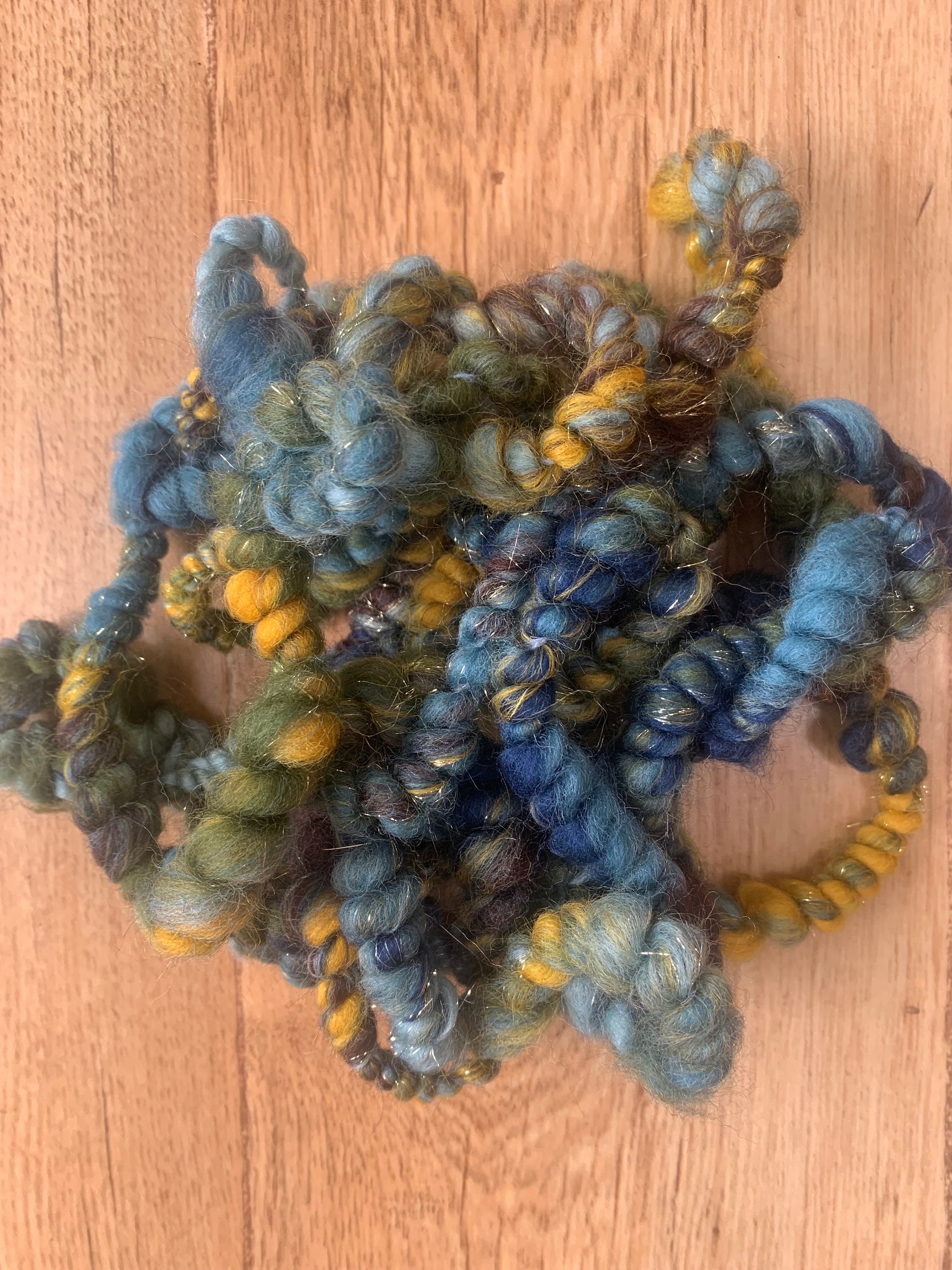 Handspun Coiled Art Yarn - Etsy