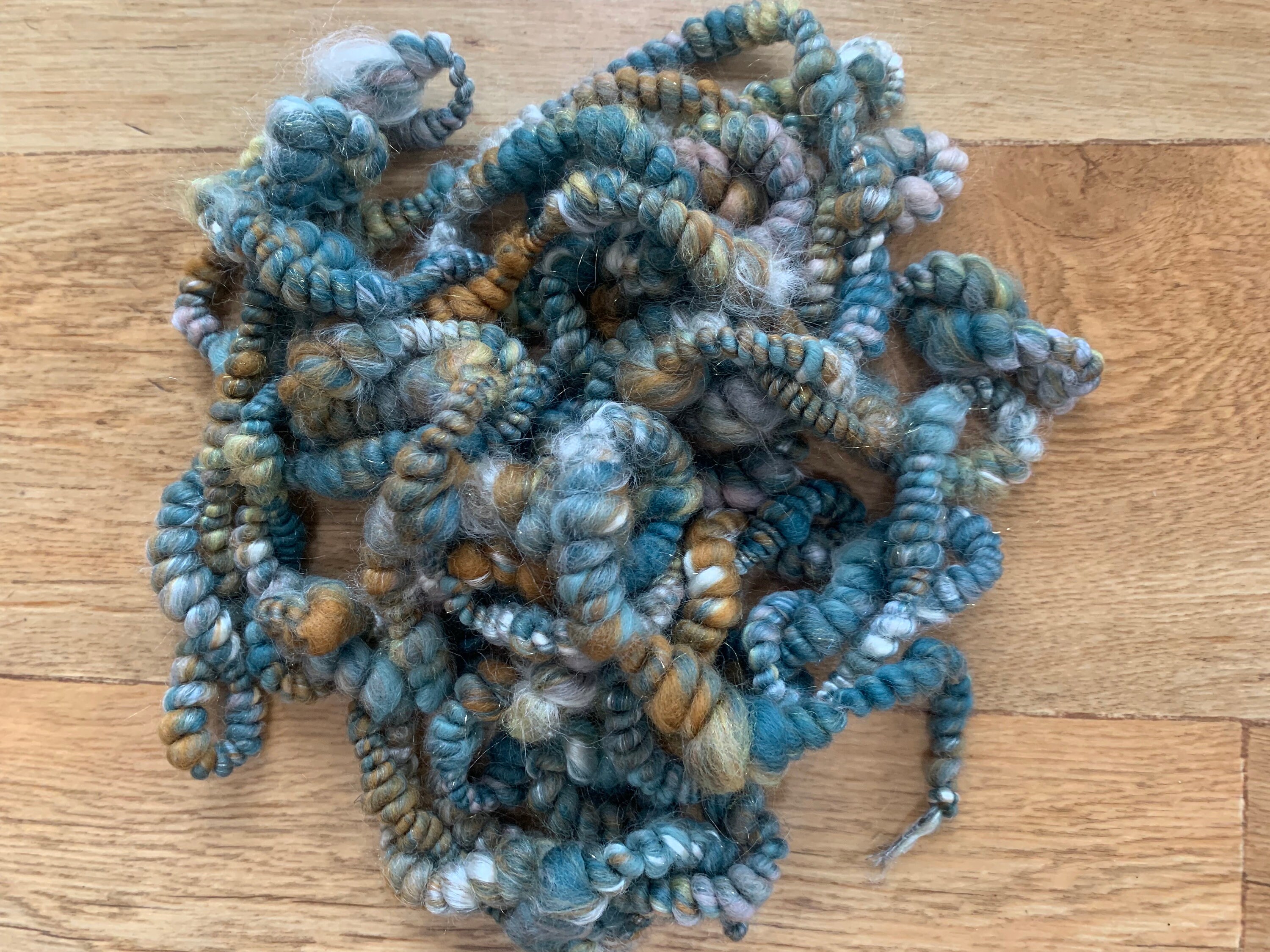 Handspun Coiled Art Yarn - Etsy