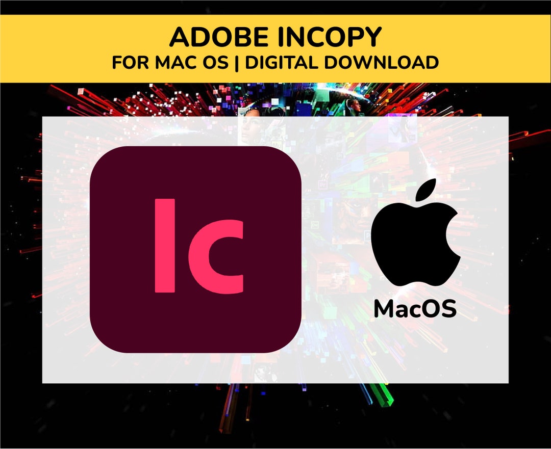 Adobe Incopy for Macos Digital Download Easy to Use - Etsy