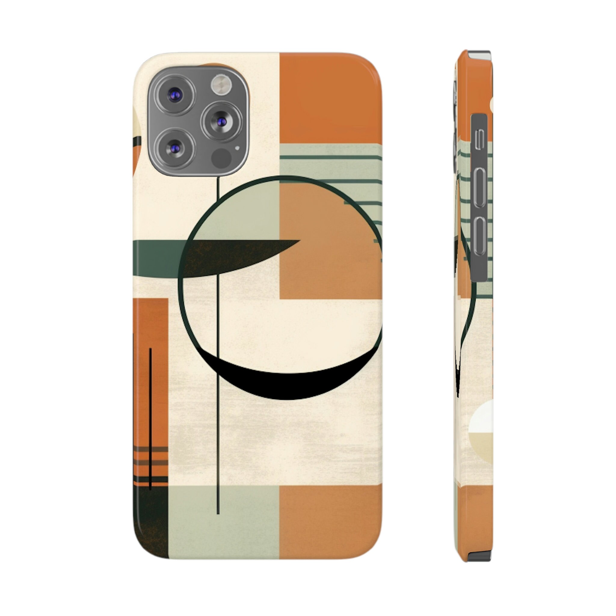 Mid Century Modern Retro Abstract Design Slim Phone Cases, Case-mate ...