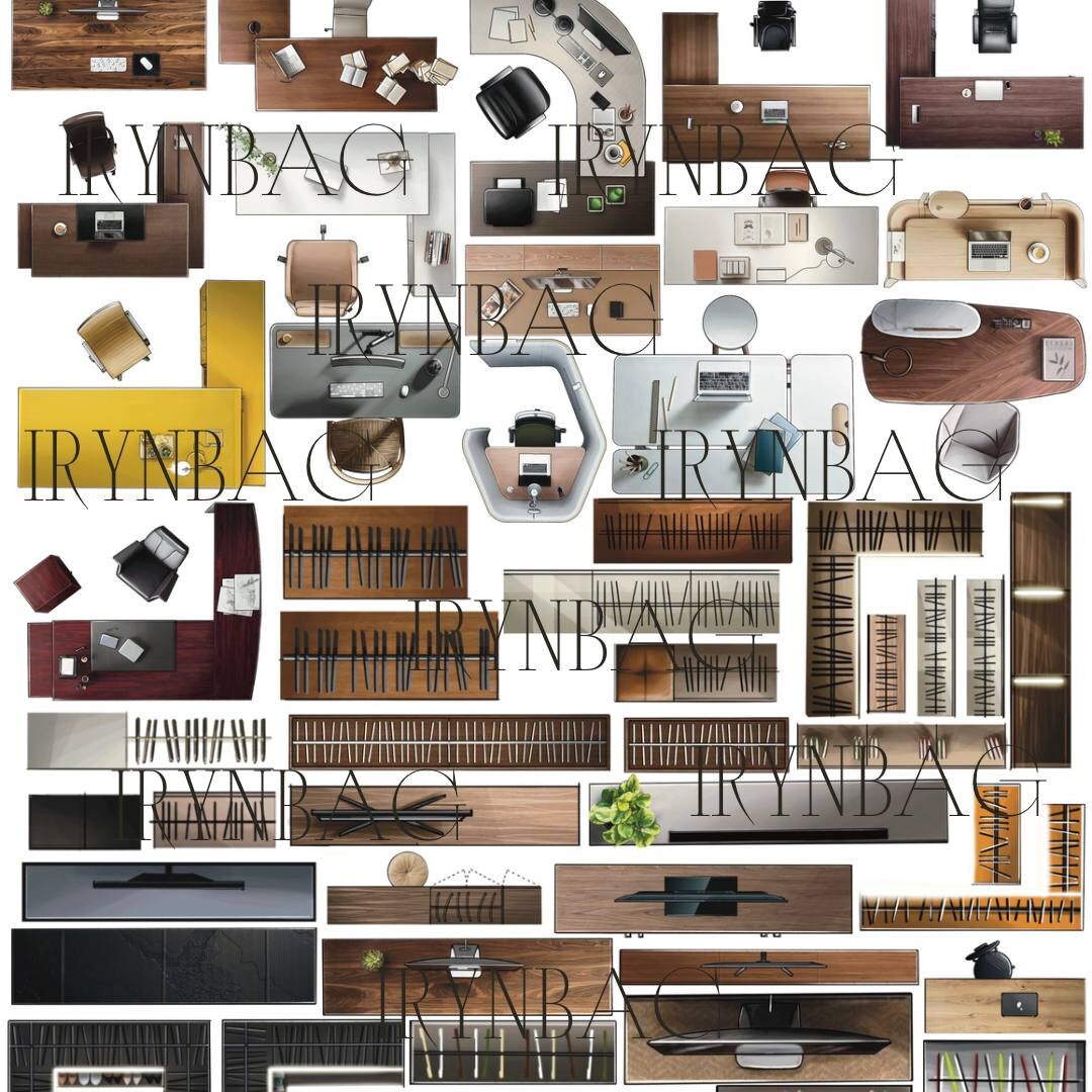 Interior Furniture Blocks for Procreate, Interior Sketch, Sketch Plan ...