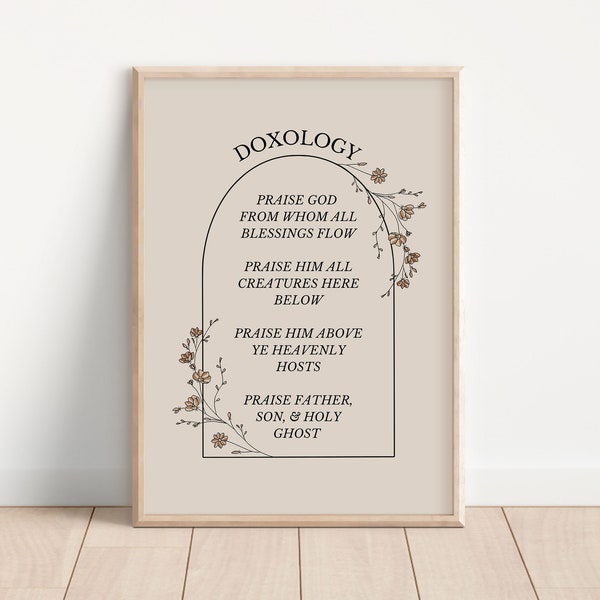 Doxology Kids Print - Etsy