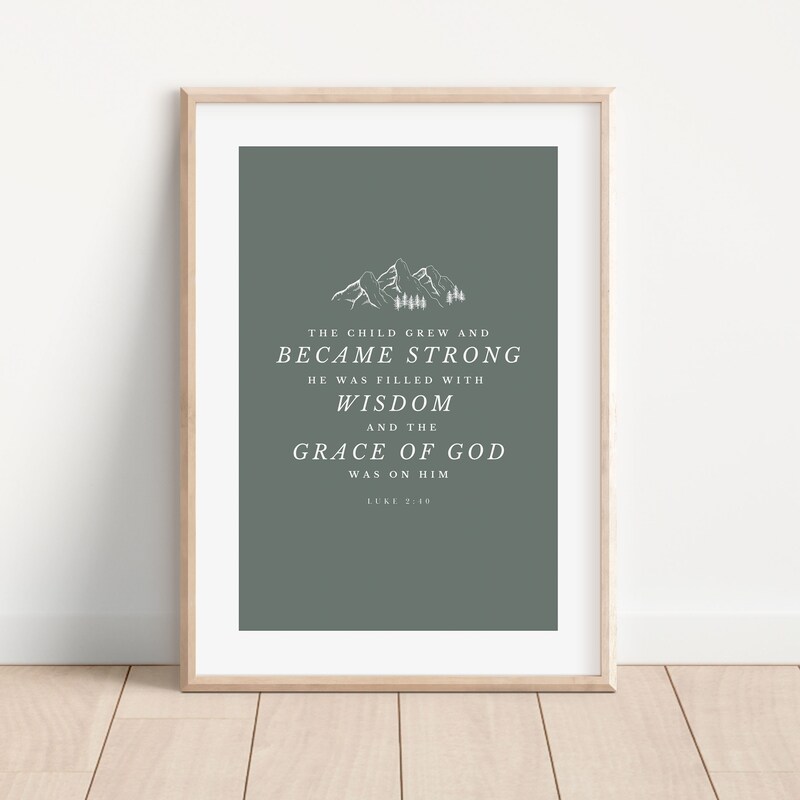 Luke 2 40 - Etsy