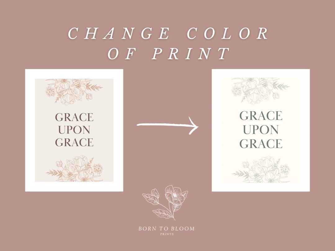 Custom Color Print Change, Personalized Art, Custom Printable Art, Gift ...