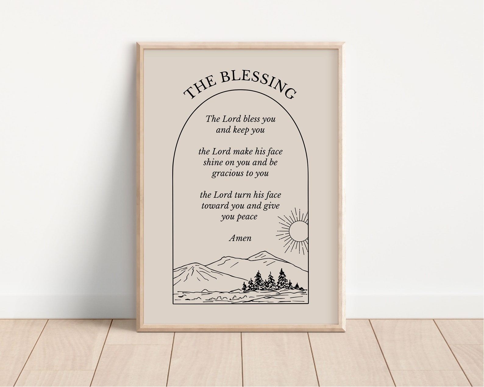 The Blessing Wall Art the Blessing Print Numbers 6:24-26 - Etsy