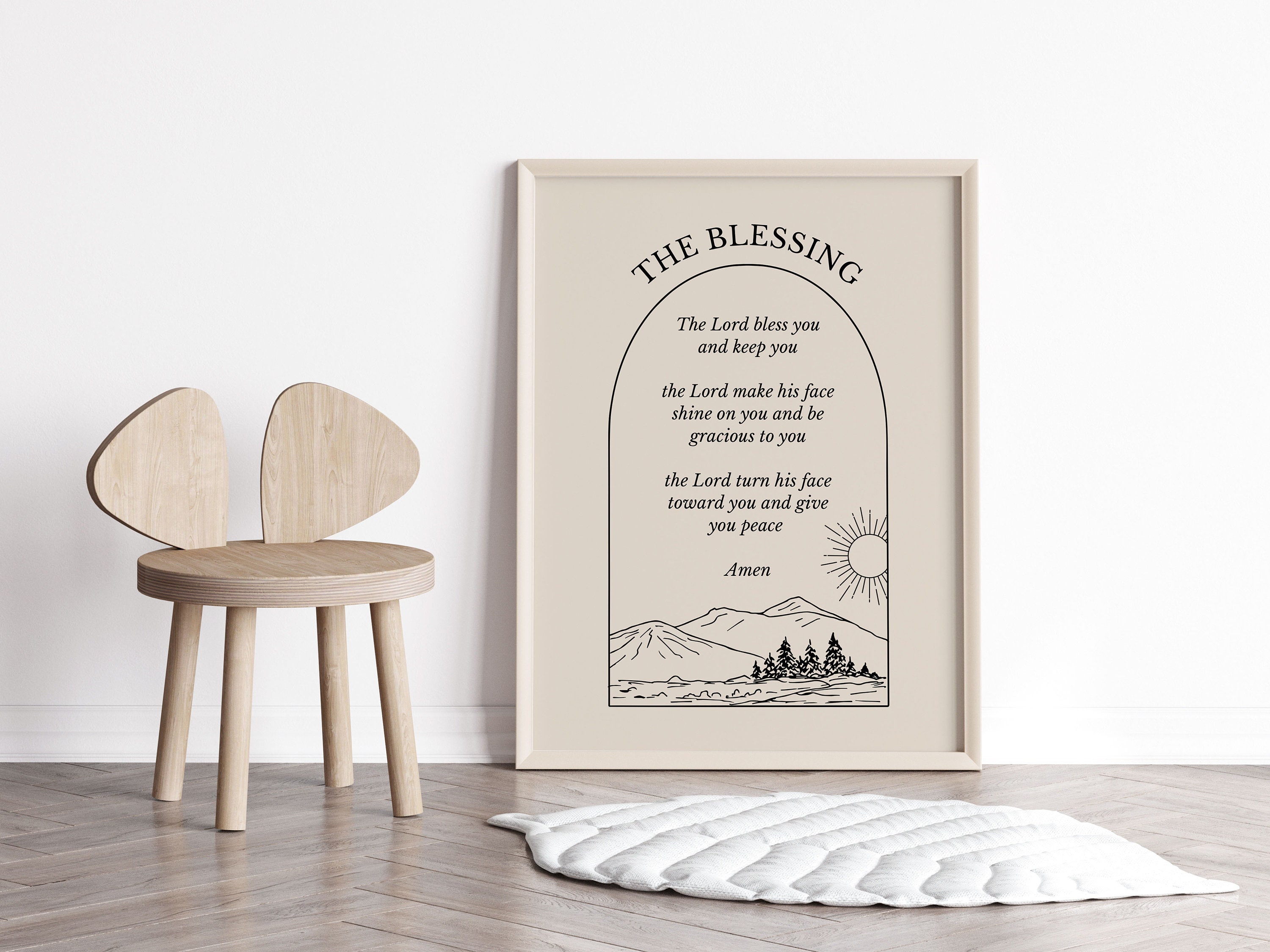 The Blessing Wall Art the Blessing Print Numbers 6:24-26 - Etsy