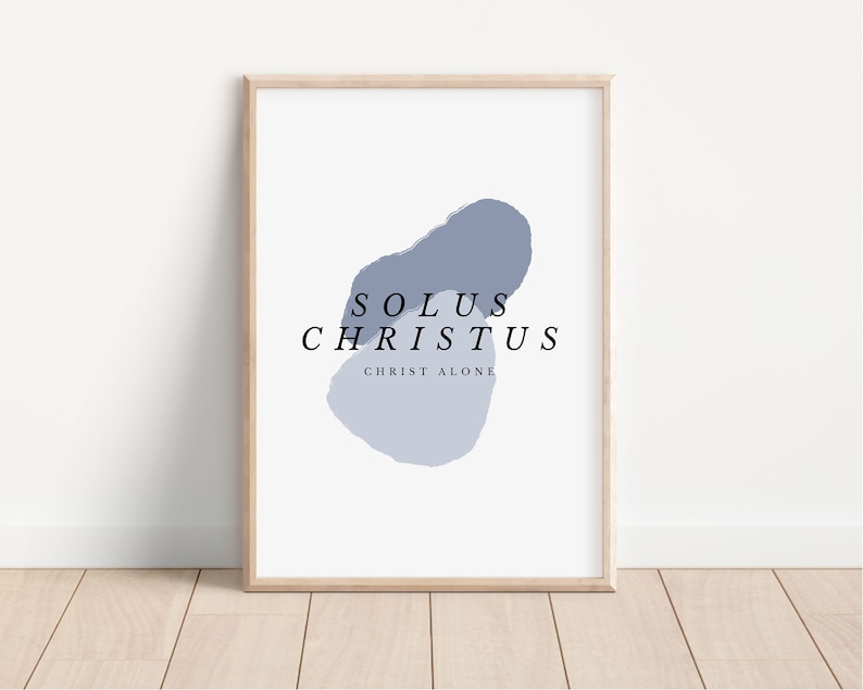 5 Solas, 5 Solas of the Reformation, Set of 5 Solas Wall Art, Christian ...