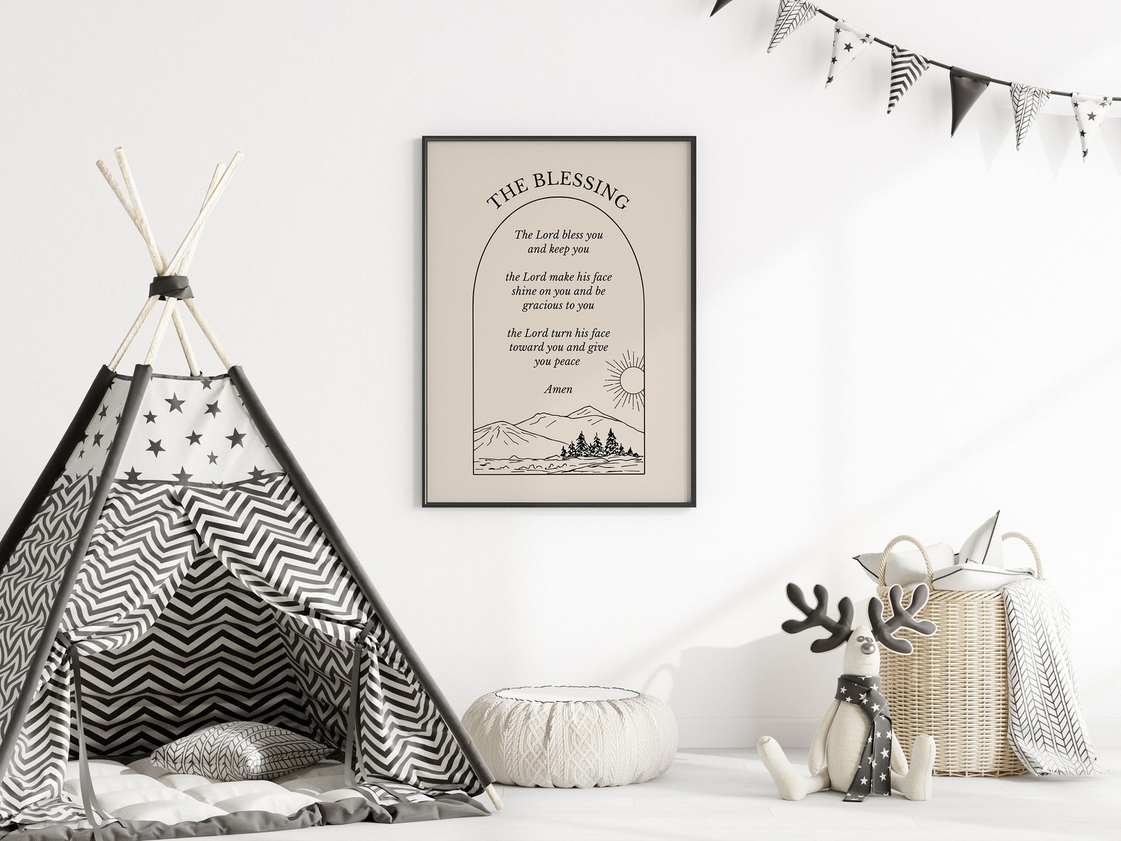The Blessing Wall Art, the Blessing Print, Numbers 6:24-26 Print, the ...