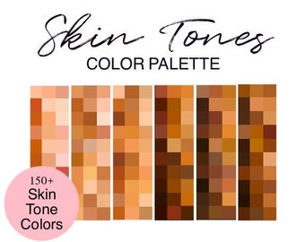 Skin Tones Procreate Color Palette iPad Lettering Digital Art Skin ...