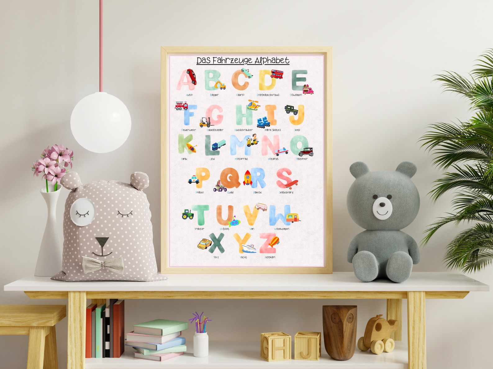Kinderbild Fahrzeuge ABC / Buchstaben Bild / Datei oder Druck ...