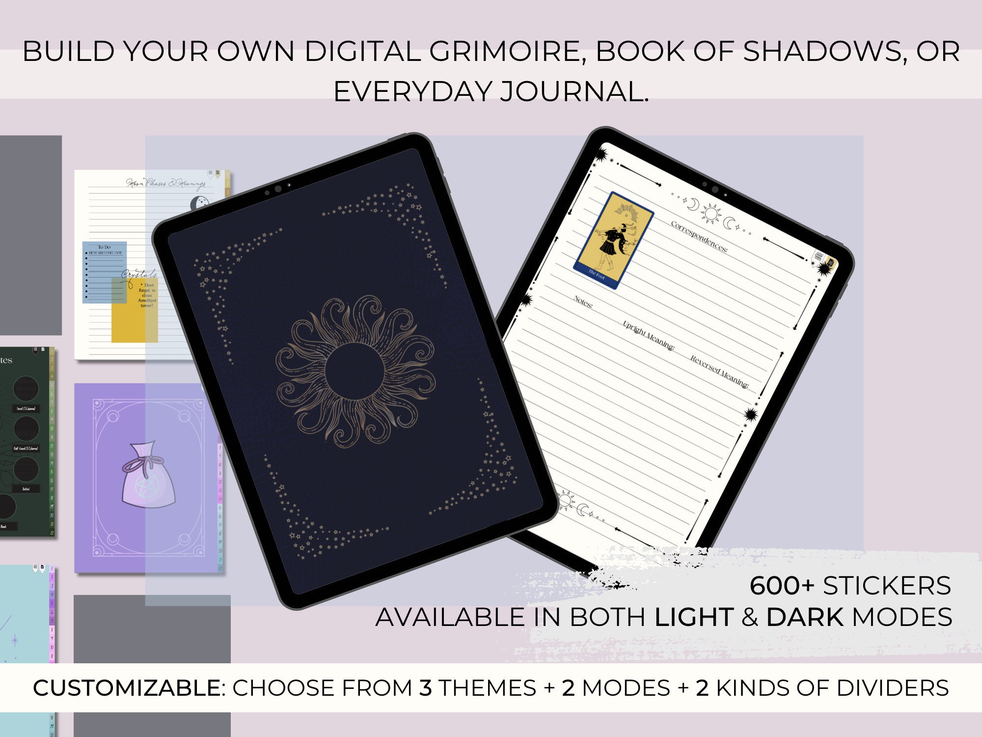 Witchy Digital Notebook, Digital Grimoire, Digital Book of Shadows - Etsy