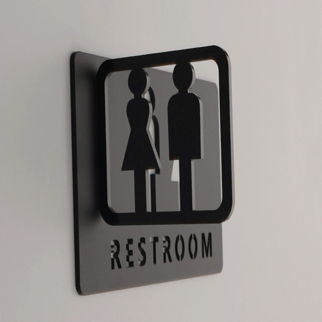 Ladies Restroom Sign Bathroom Symbol Toilet Cabin Sign - Etsy