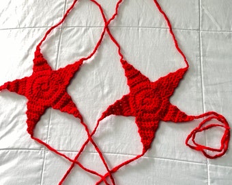 Crochet Star Top Handmade - Etsy