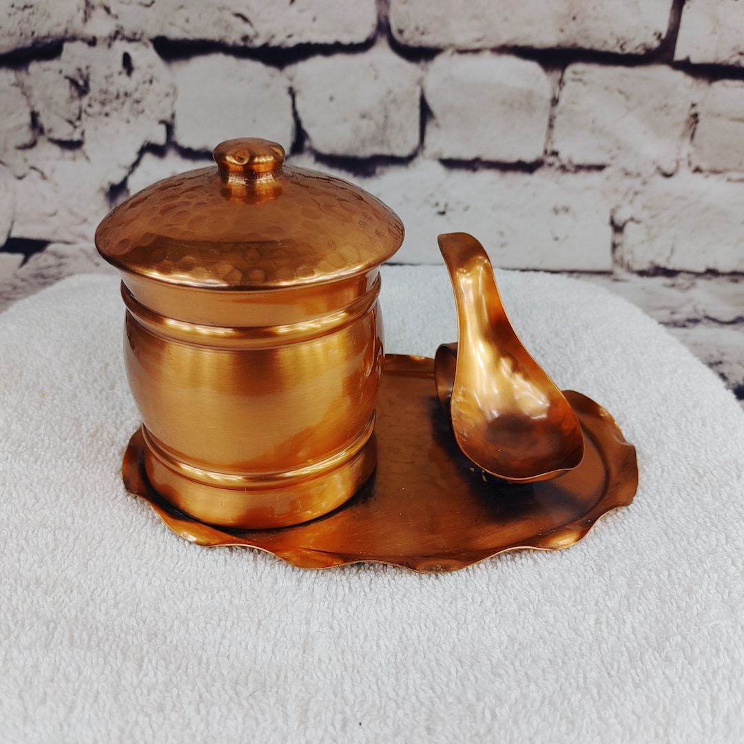 Vintage Gregorian Hammered Copper Tray With Pipe Holder and - Etsy