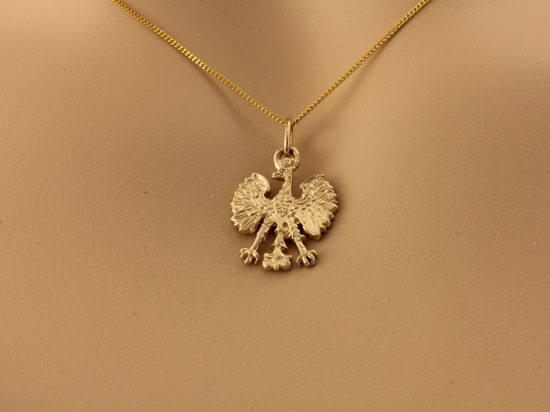 10K Solid Gold POLISH EAGLE With a CROWN, Sovereignty and Unity of the ...