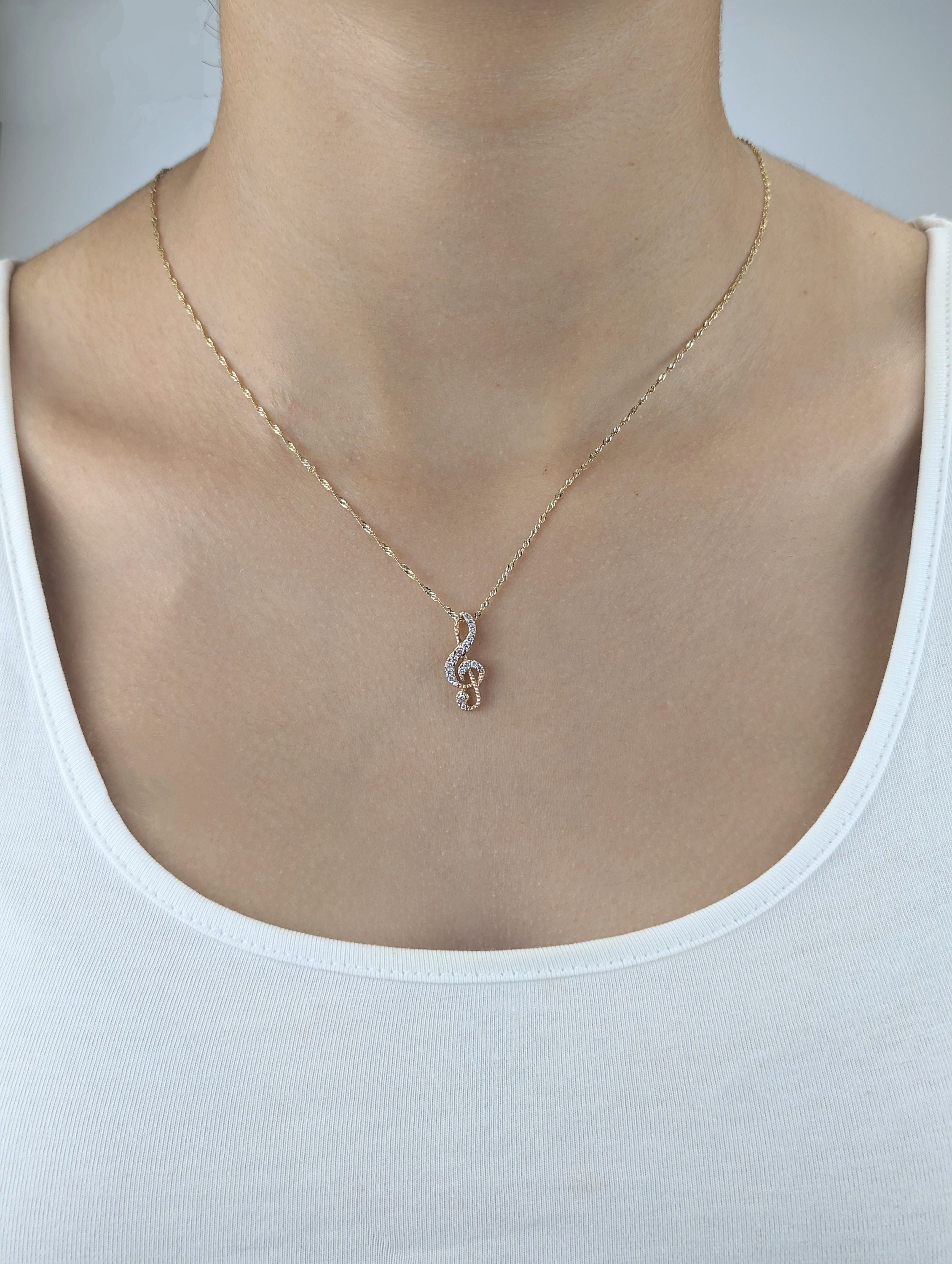 Made to Order in Canada 14k Solid Gold SOL KEY Pendant With 18 Genuine ...