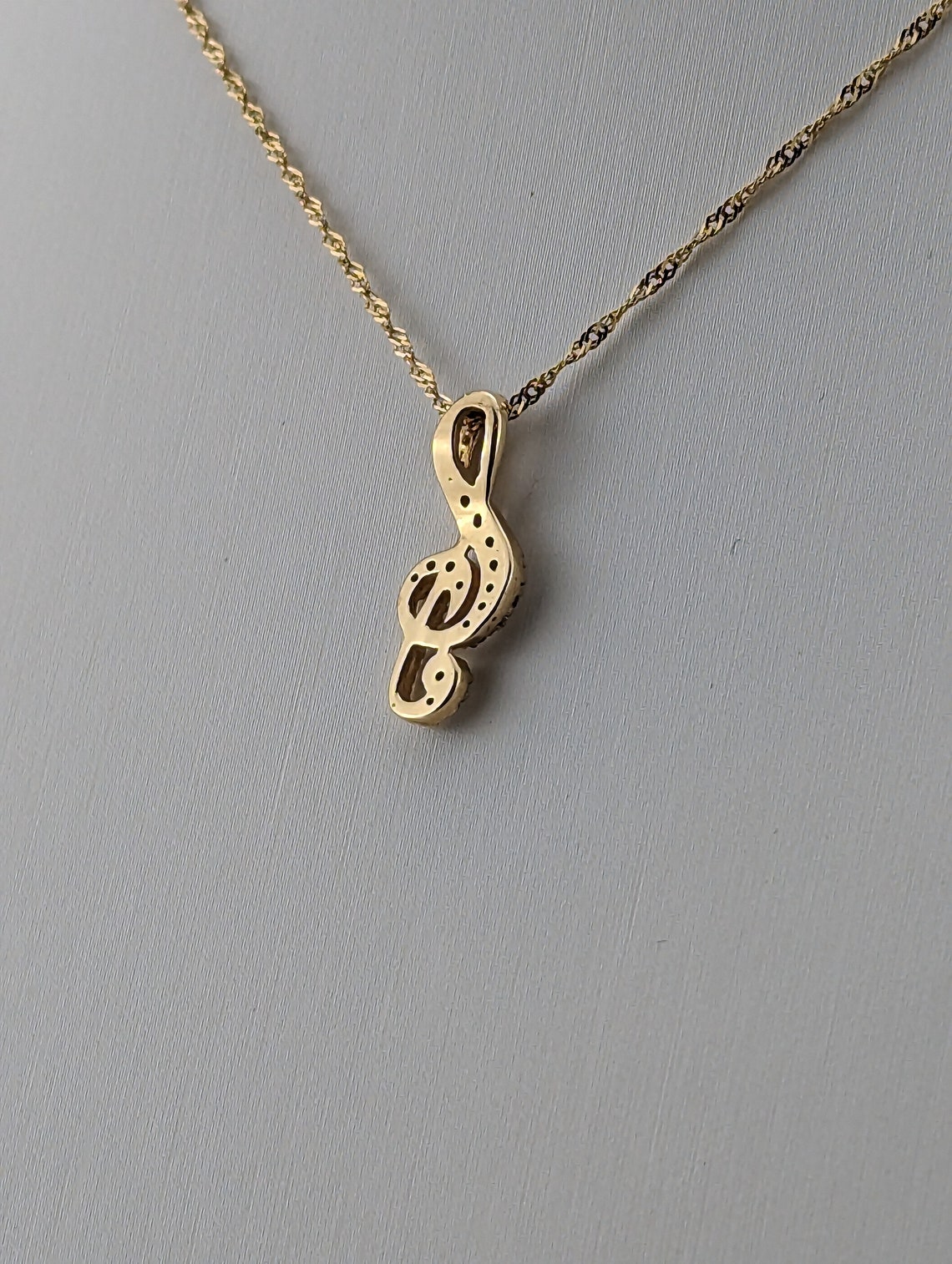 Made to Order in Canada 14k Solid Gold SOL KEY Pendant With 18 Genuine ...