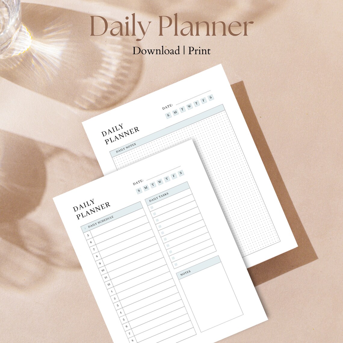 Printable Time-blocking Daily Planner 8.5x11 - Etsy