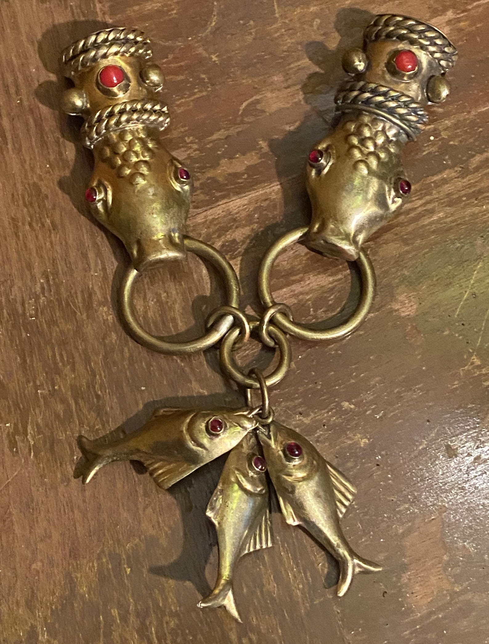 Hubert Harmon Snake & Fish Belt or Necklace Bejeweled - Etsy