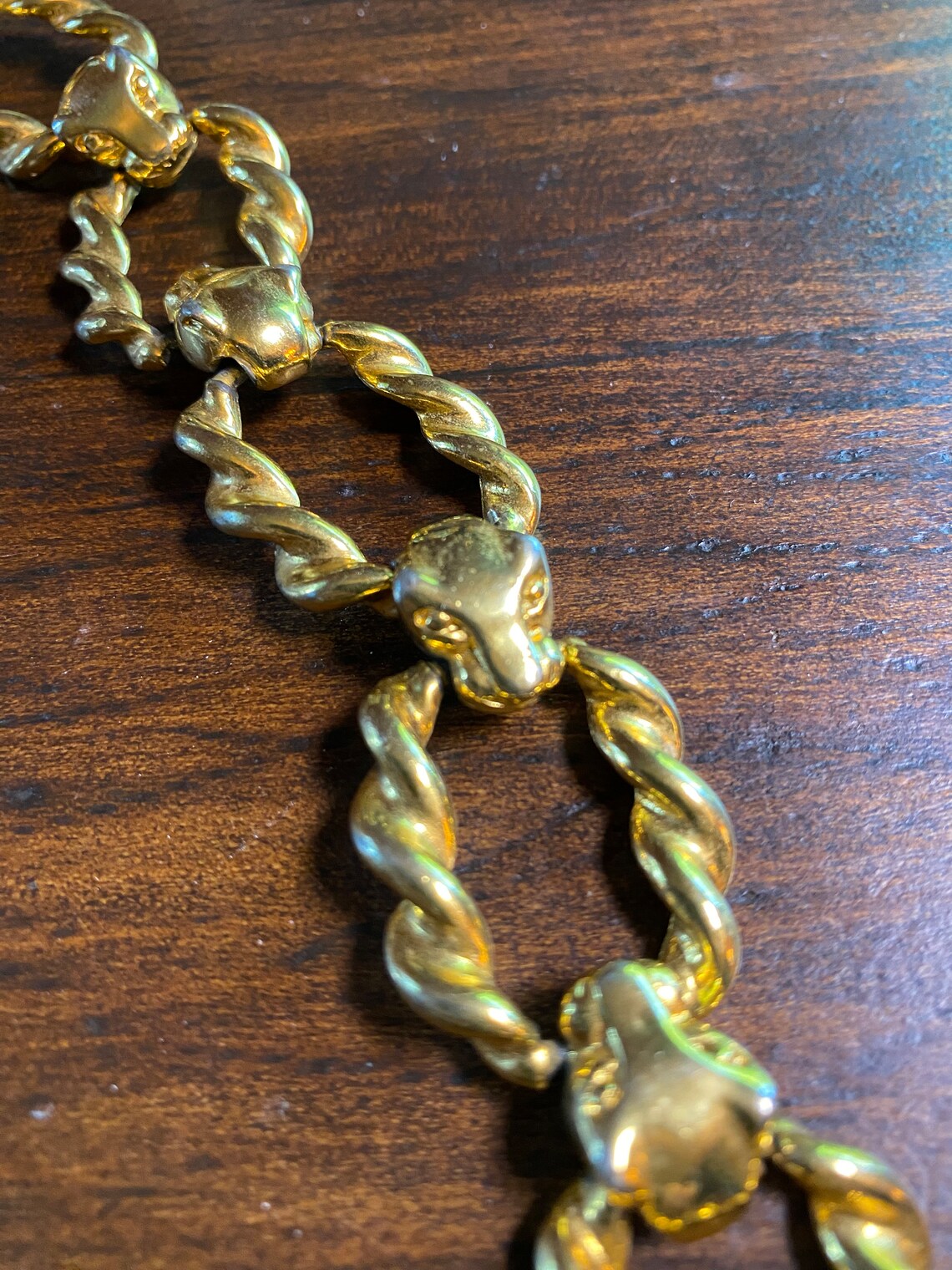 Vintage Anne Klein Lion Chain Artist Signed - Etsy