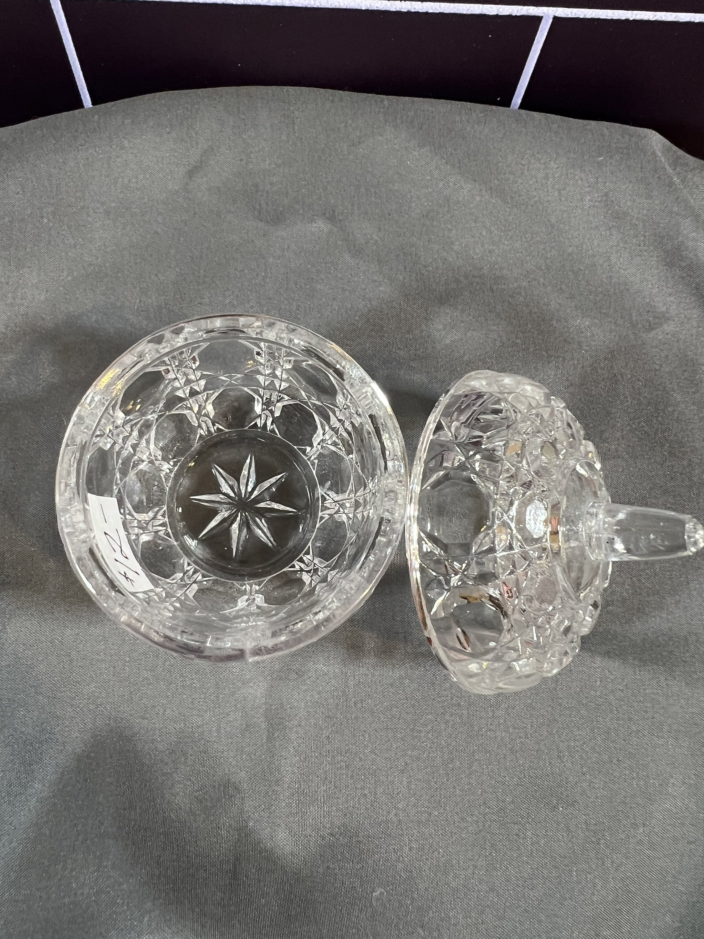 Vintage Anna Hutte German Lead Crystal Apple Trinket Box 3 - Etsy