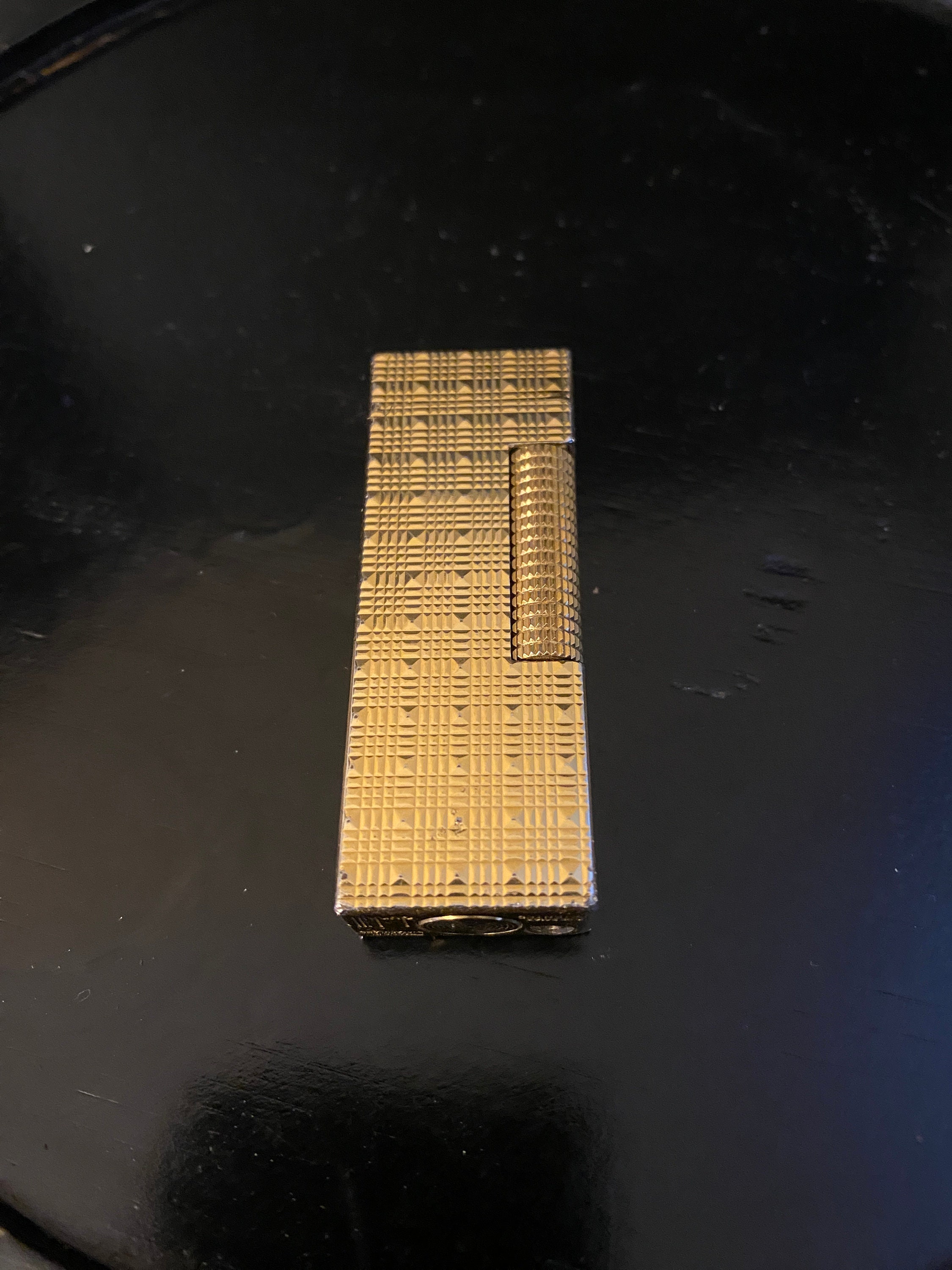Vintage Alfred Dunhill Gold Plated Diamond Pattern Rollagas Lighter - Etsy