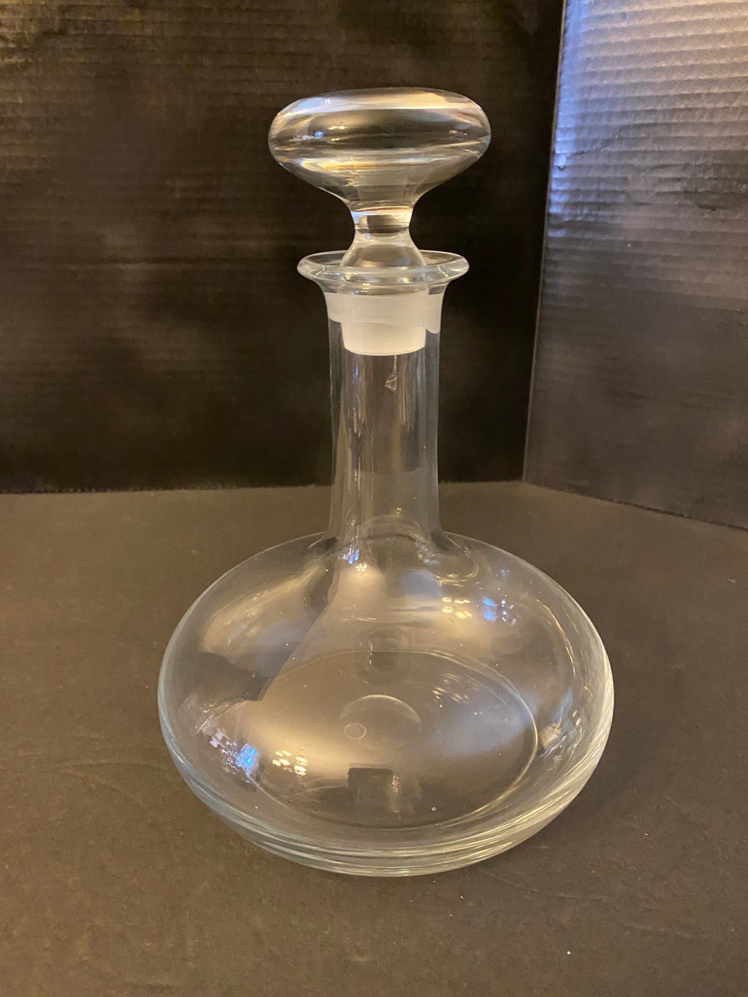 Vintage Glass Decanter With Stopper - Etsy