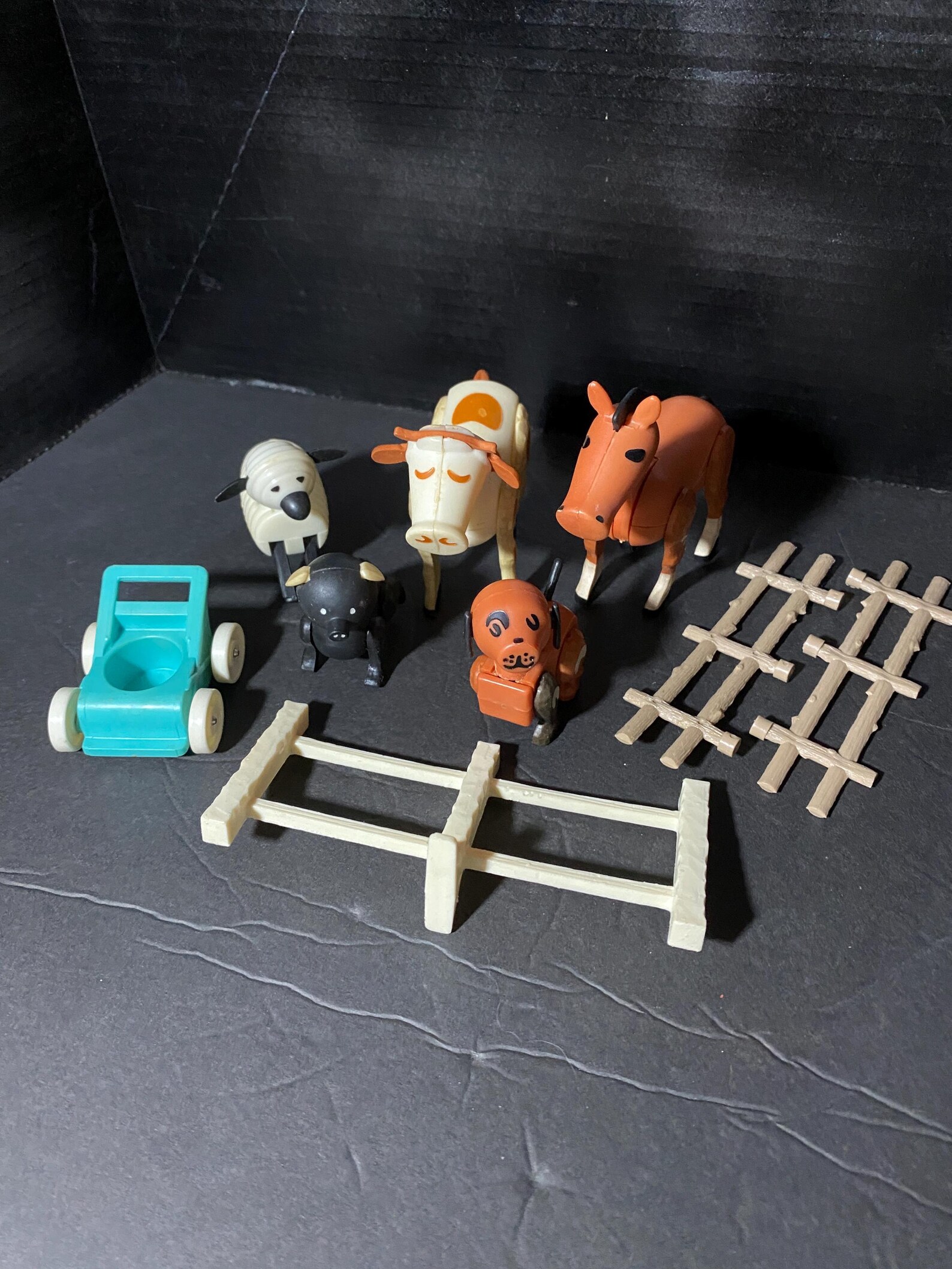 Vintage 1970s Fisher Price Farm Animals W Fence Pieces. - Etsy