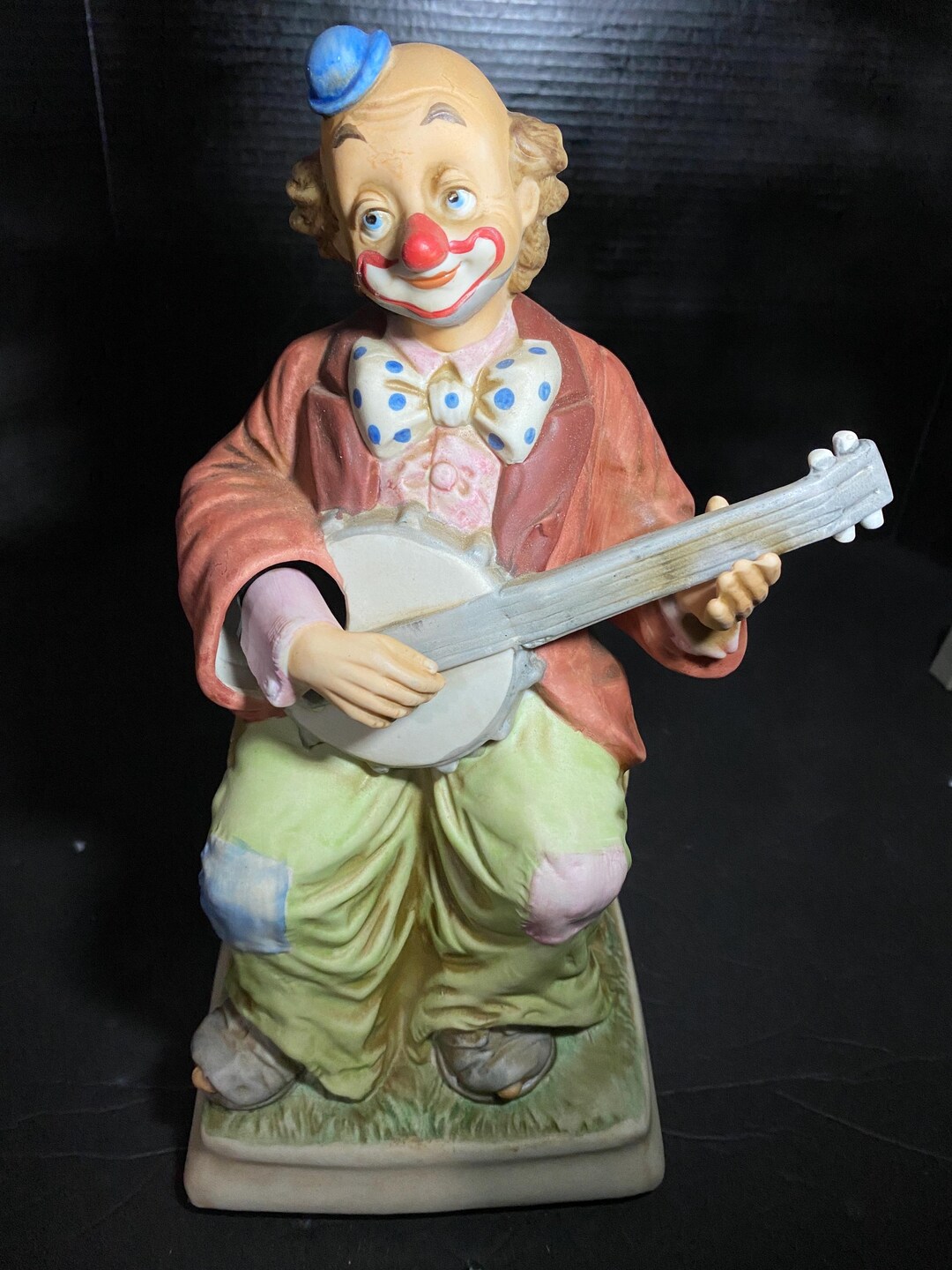 A Melody in Motion 'banjo Clown' Porcelain Musical Figure - Etsy