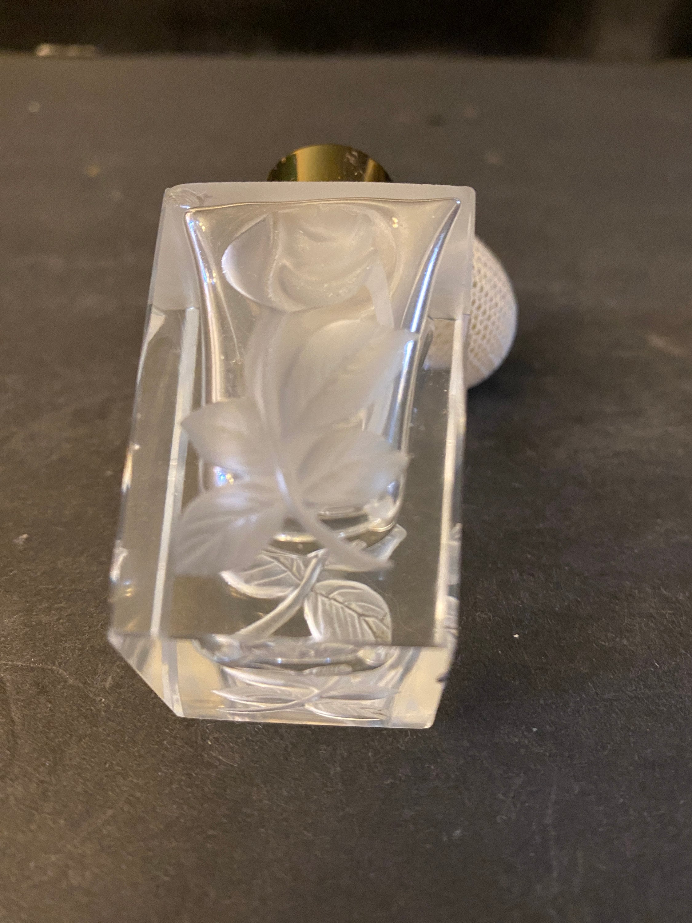 Vintage I.W. Rice Hand Cut Perfume Pump Atomizer Frosted and Etched ...