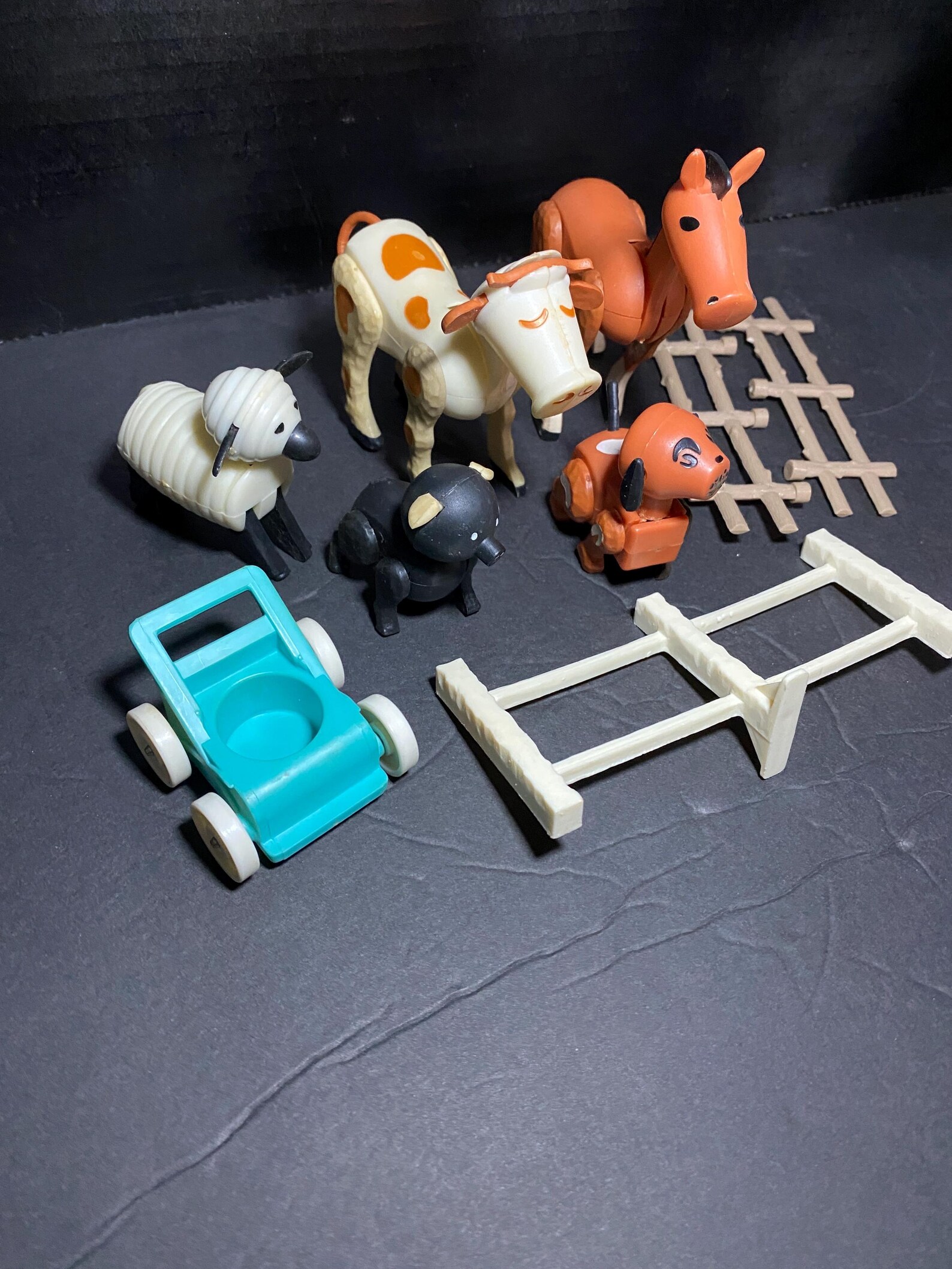 Vintage 1970s Fisher Price Farm Animals W Fence Pieces. - Etsy