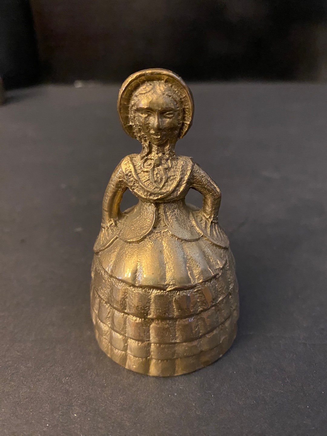 Solid Brass Victorian 3” Lady Bell - Etsy