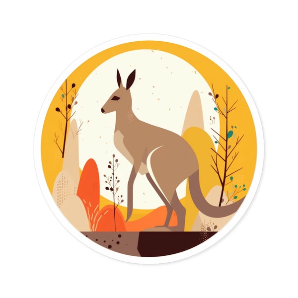 Kangaroo Sticker - Etsy