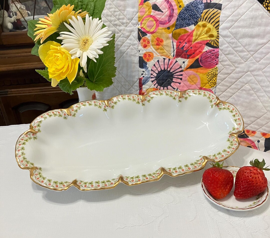 Antique Haviland & Co. Schleiger 113, Clover, Limoges France - Celery ...