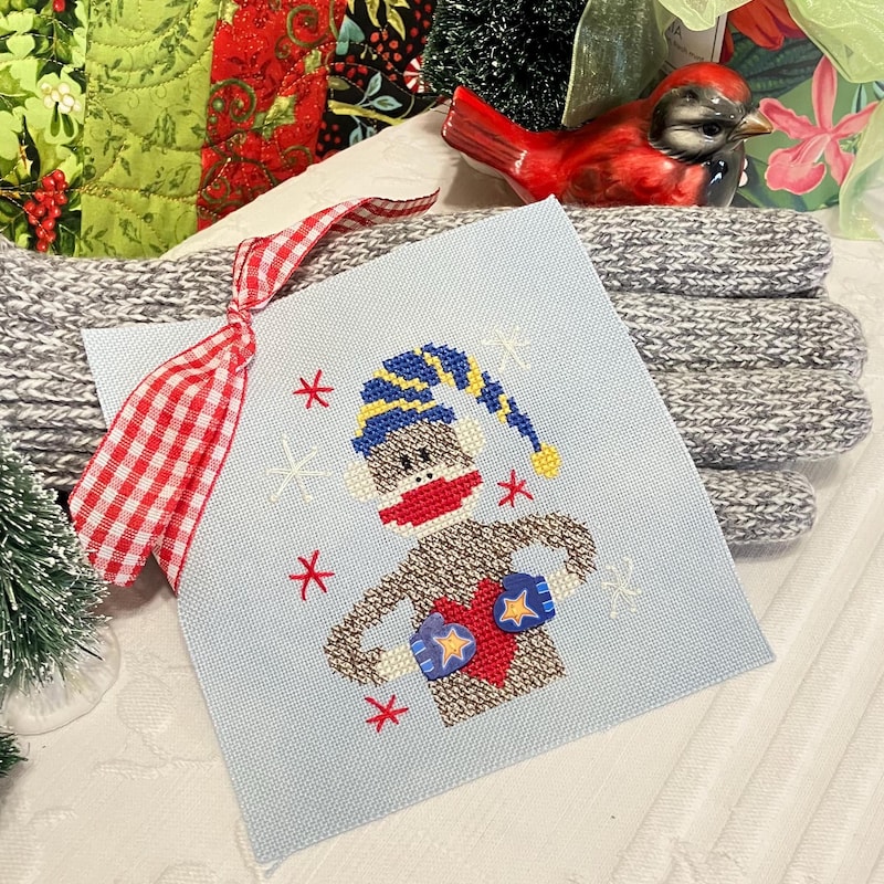 Sock Monkey Art - Etsy